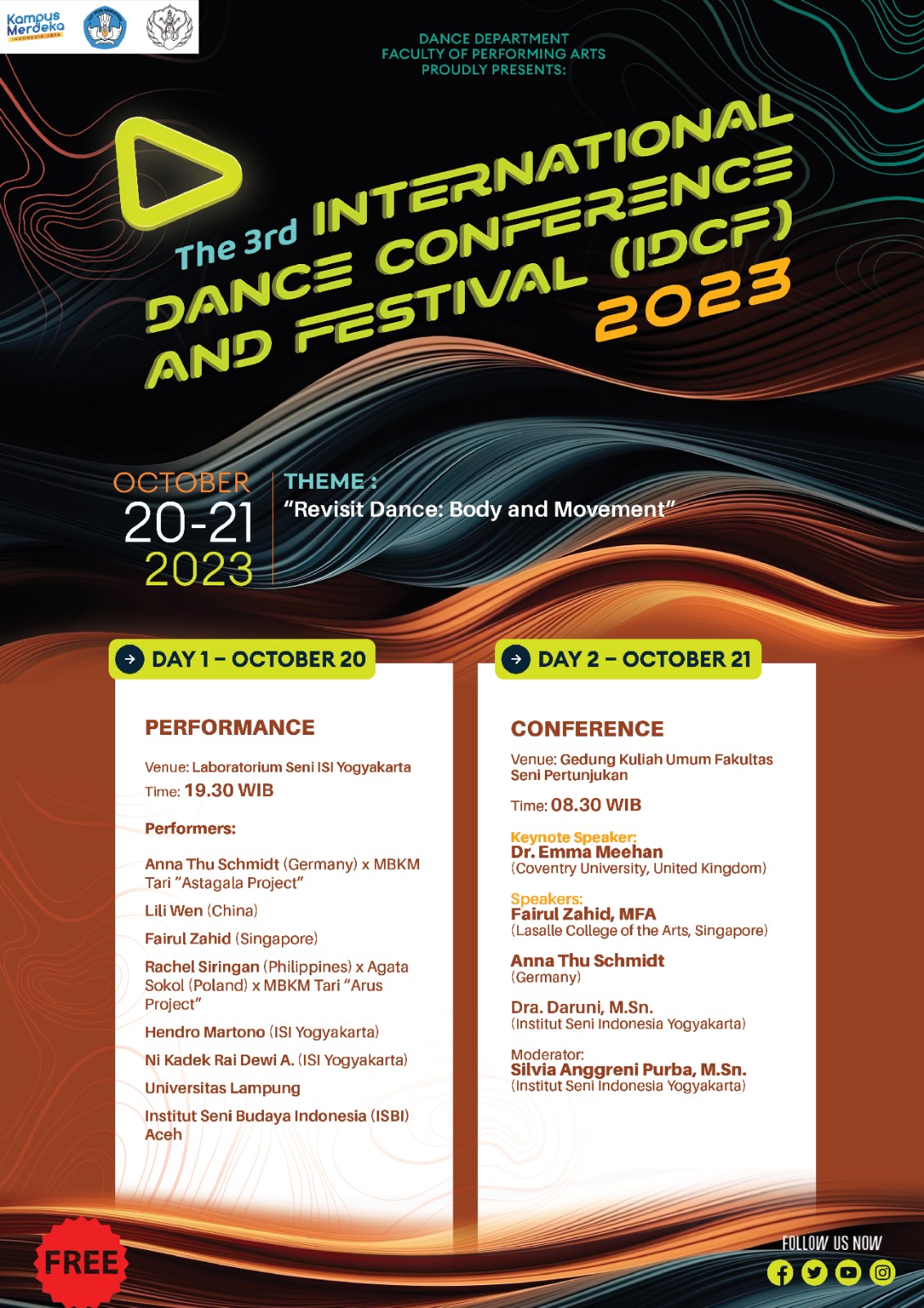 Program Studi Tari Gelar International Dance Conference and Festival ...